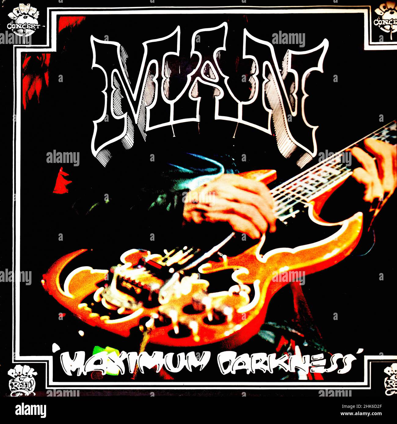 Vintage vinyl record cover - Man - Maximum Darkness - UK - 1975 Stock ...