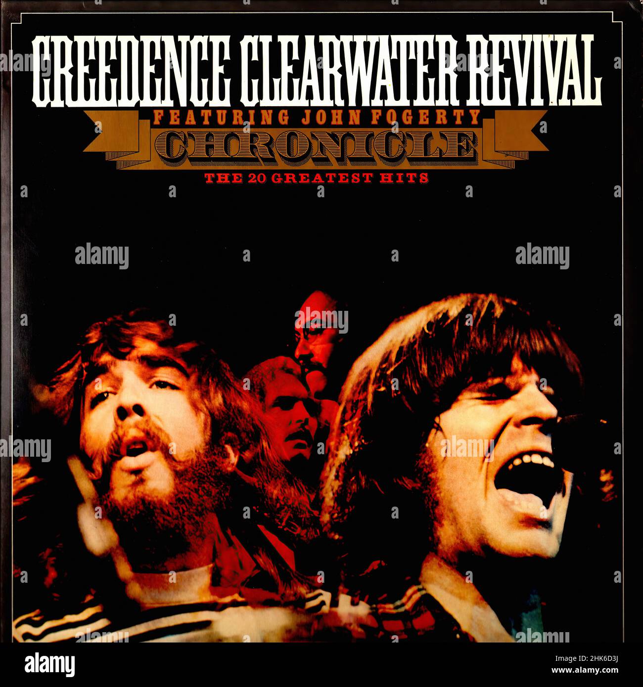 Vintage vinyl record cover - Creedence Clearwater Revival - Chronicles - D - 1976 Stock Photo ...