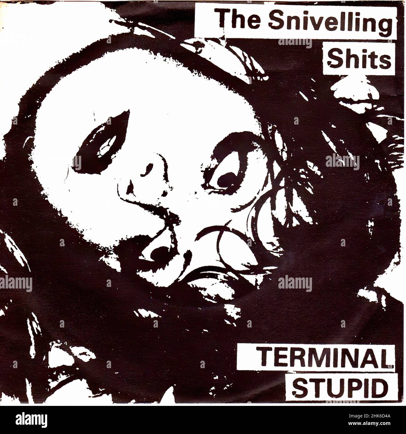 Vintage vinyl record cover - Snivelling Shits, The - Terminal Stupid ...