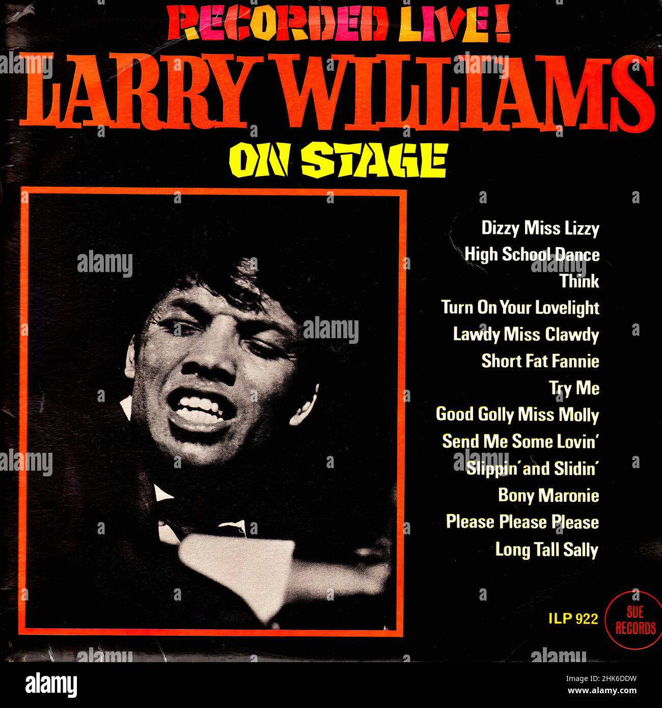 Vintage vinyl record cover - Williams, Larry - Recorded Live On Stage ...