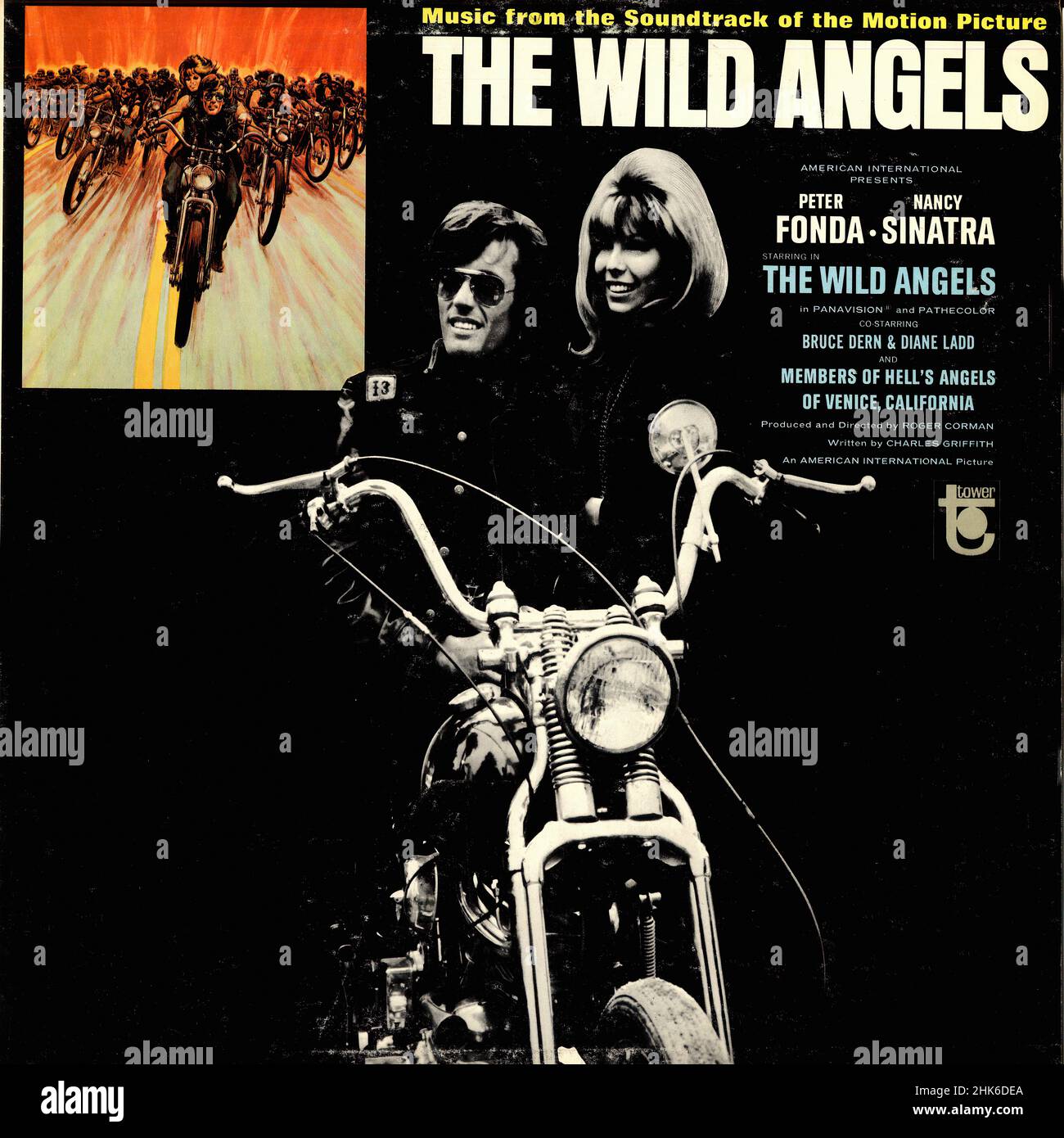 Vintage vinyl record cover - Wild Angels - OST - Tower - US - 1966 ...