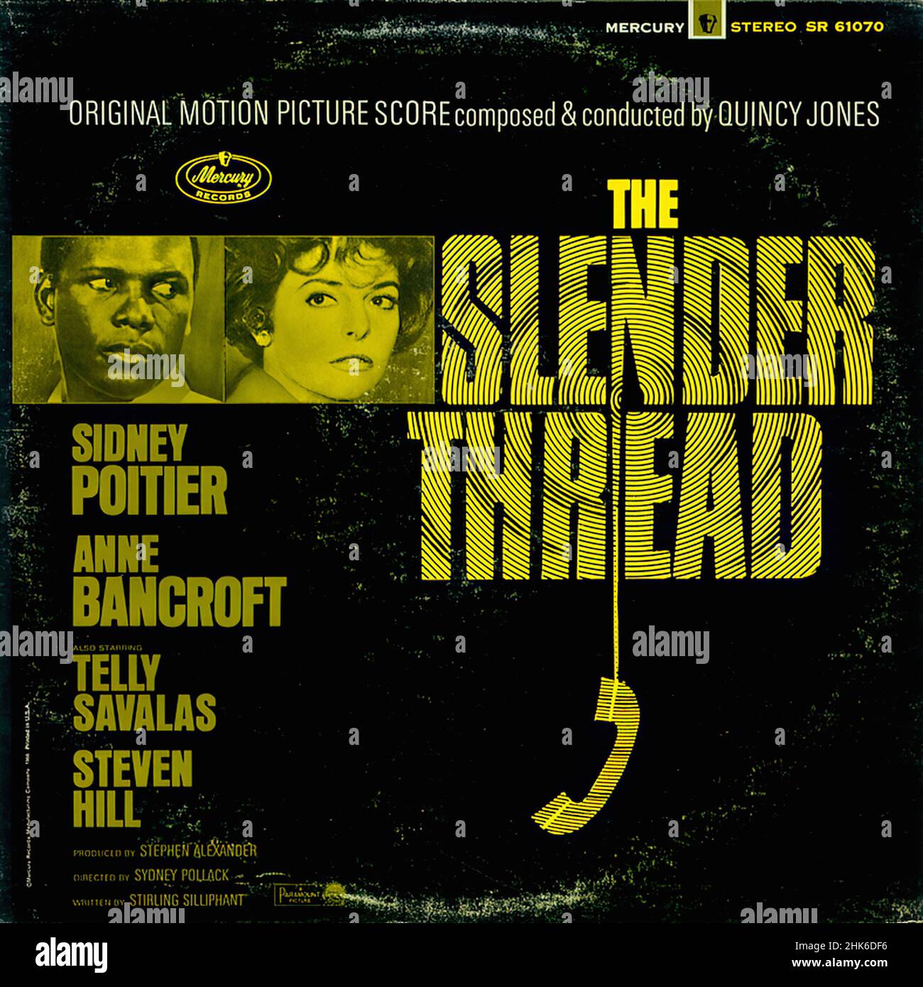 The Slender Thread - Vintage Soundtrack Vinyl Album Stock Photo - Alamy