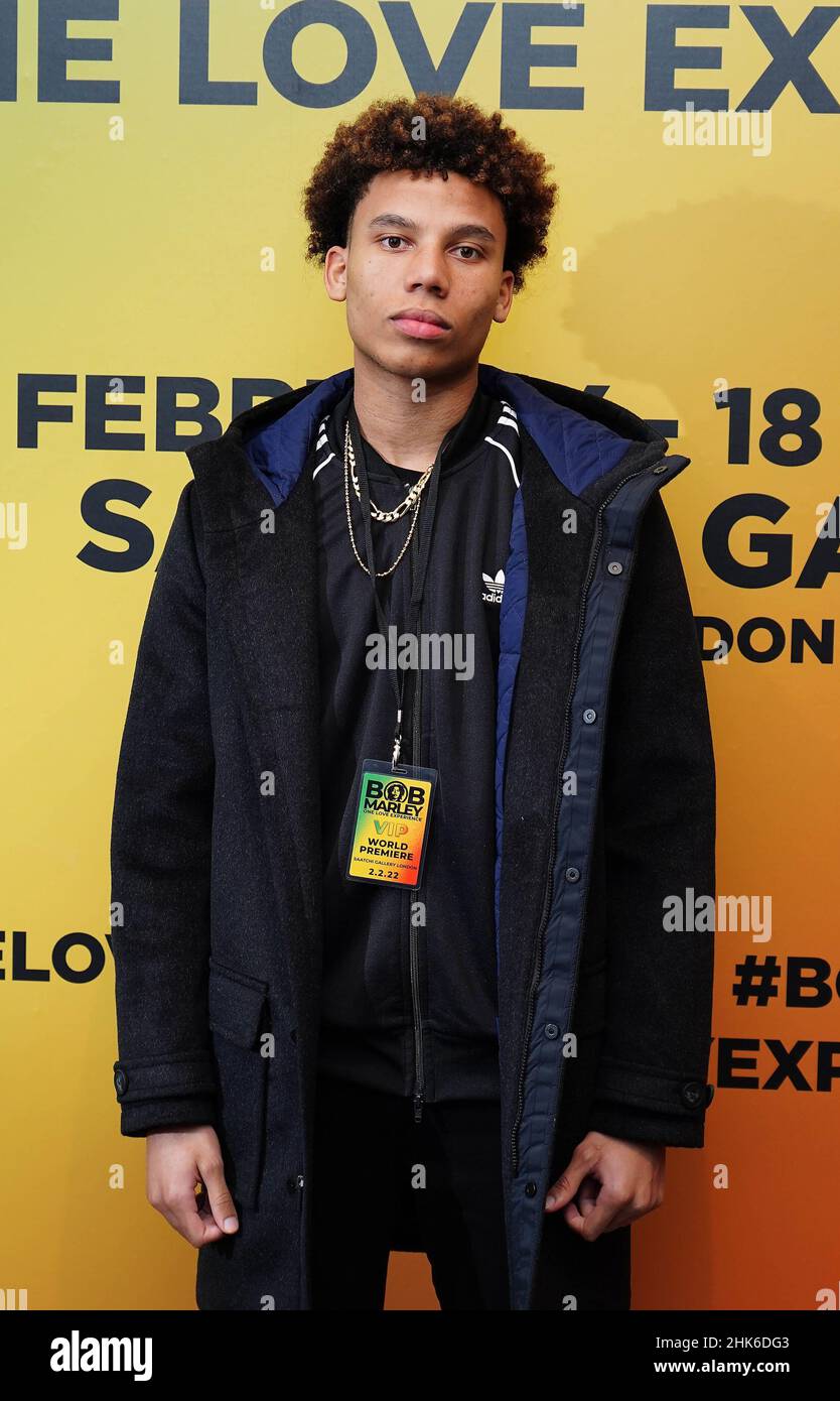 Bob and Rita Marley's grandson Saiyan Marley arriving for the world ...