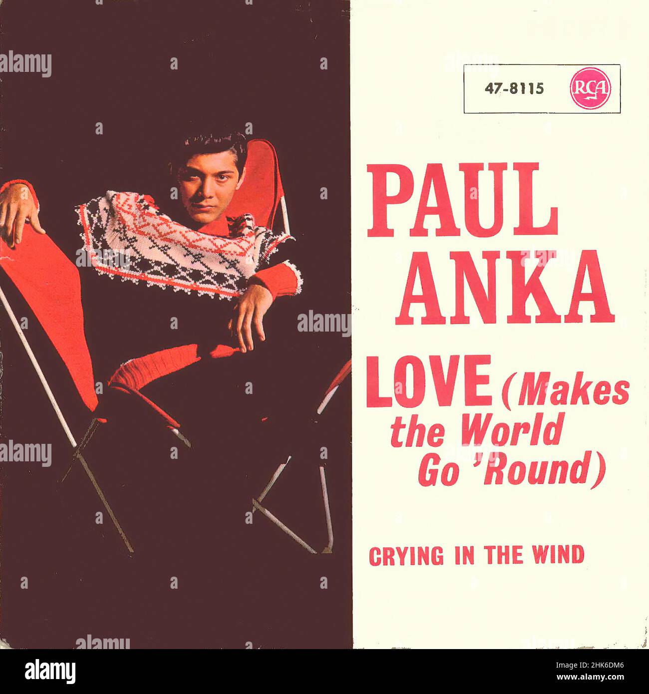 Vintage vinyl record cover - Anka, Paul - Love Makes The World Go ...