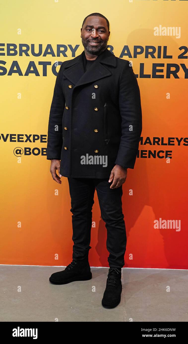 Andy Cole arriving for the world premiere of the Bob Marley One Love ...