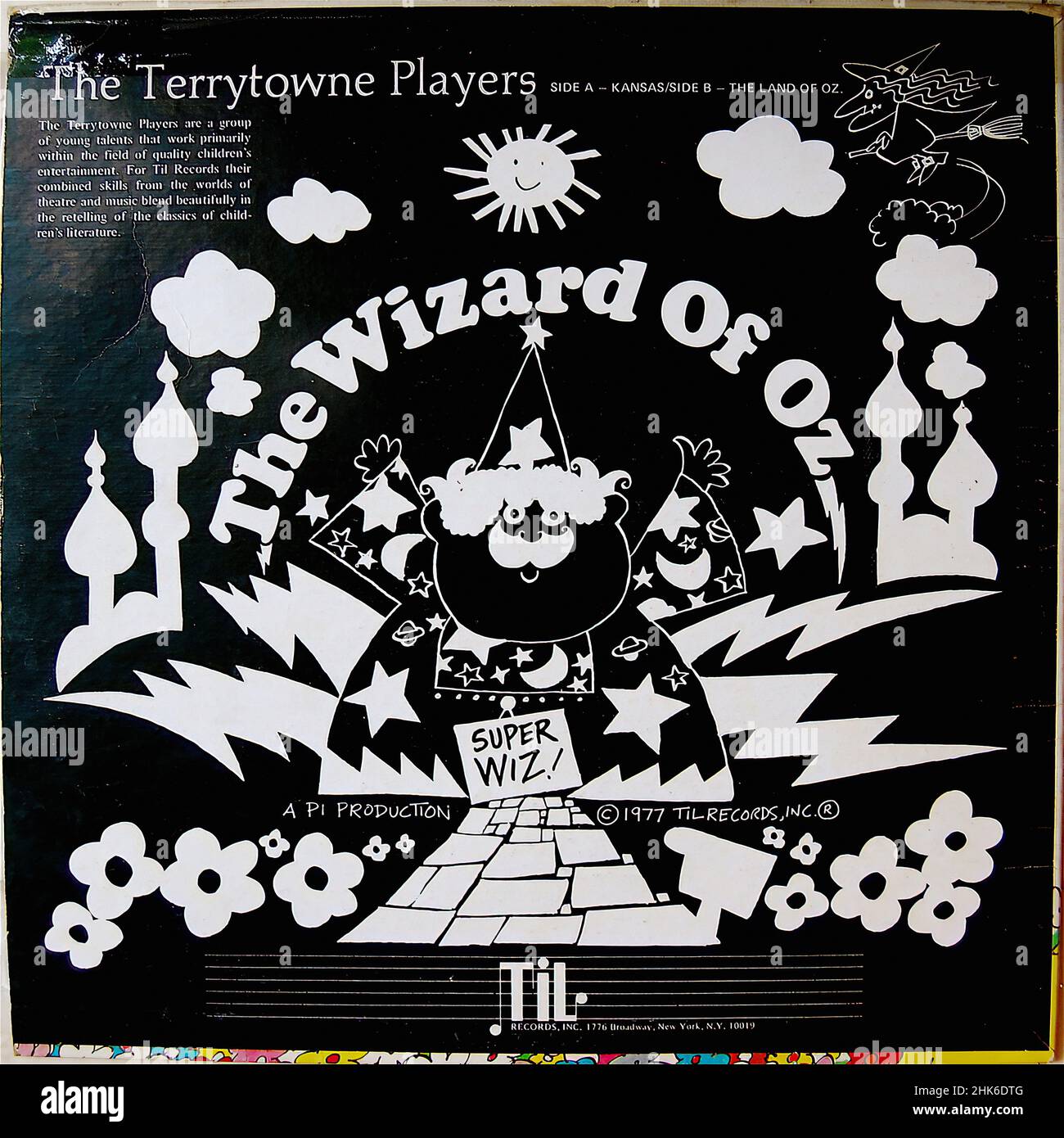 Vintage vinyl record cover - Childrens - Wizard Of Oz Stock Photo - Alamy