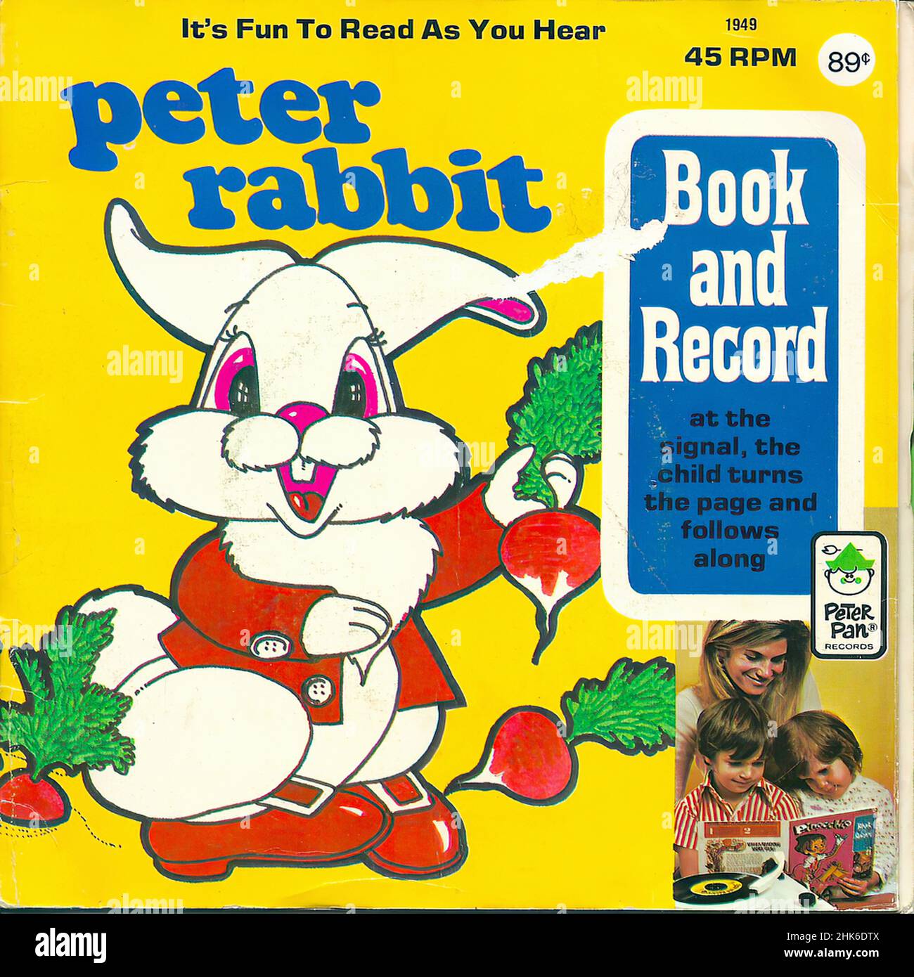 Vintage vinyl record cover - Peter Rabbit Stock Photo - Alamy