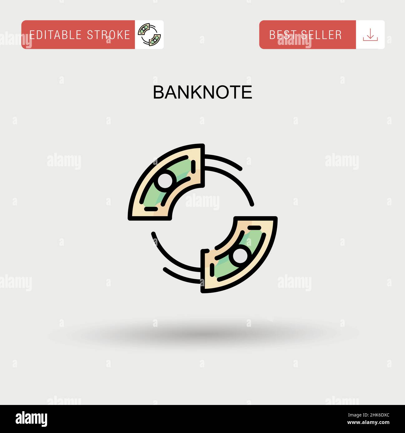 Banknote Simple vector icon Stock Vector Image & Art - Alamy