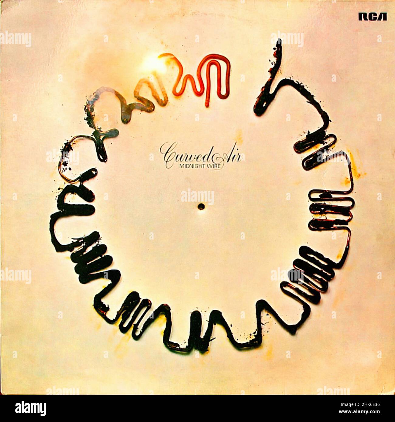 Vintage vinyl record cover - Curved Air - Midnight Wire - D - 1975 ...