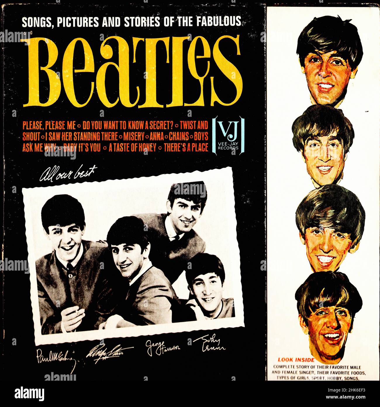 Vintage vinyl record cover - Beatles, The - Songs Pictures and Stories ...