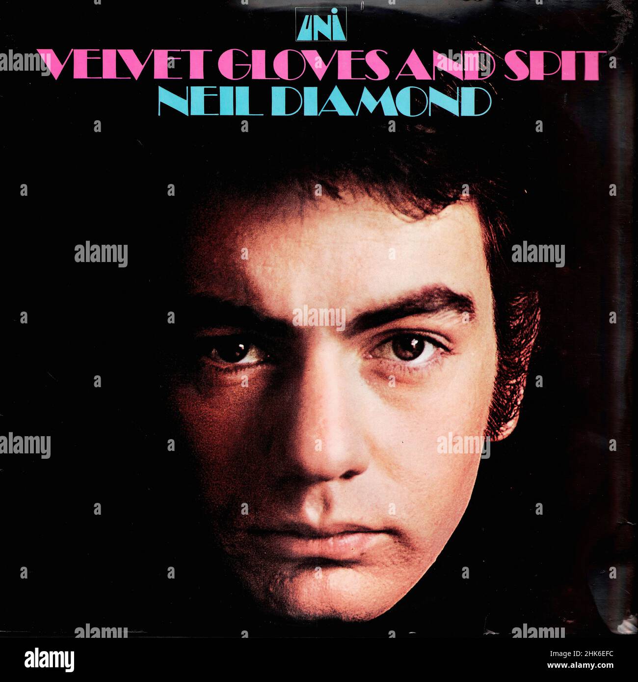 Vintage vinyl record cover - Diamond, Neil - Velvet Gloves And Spit ...