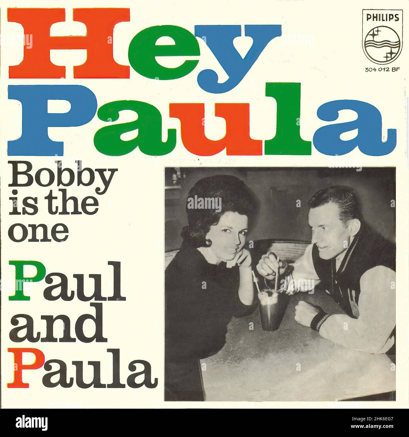 Vintage vinyl record cover - Paul And Paula - Hey Paula - 1962 Stock ...