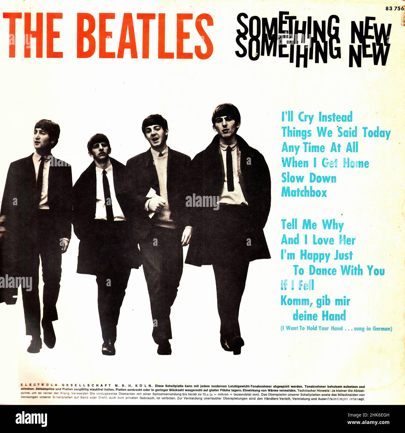 Vintage vinyl record cover - Beatles, The - Something New - D - 1964 02 ... Vintage vinyl record cover - Beatles, The - Something New - D - 1964 02 ...