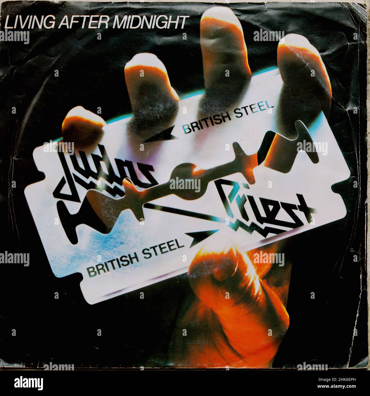 Vintage vinyl record cover - Judas Priest - Living After Midnight (1980 ...