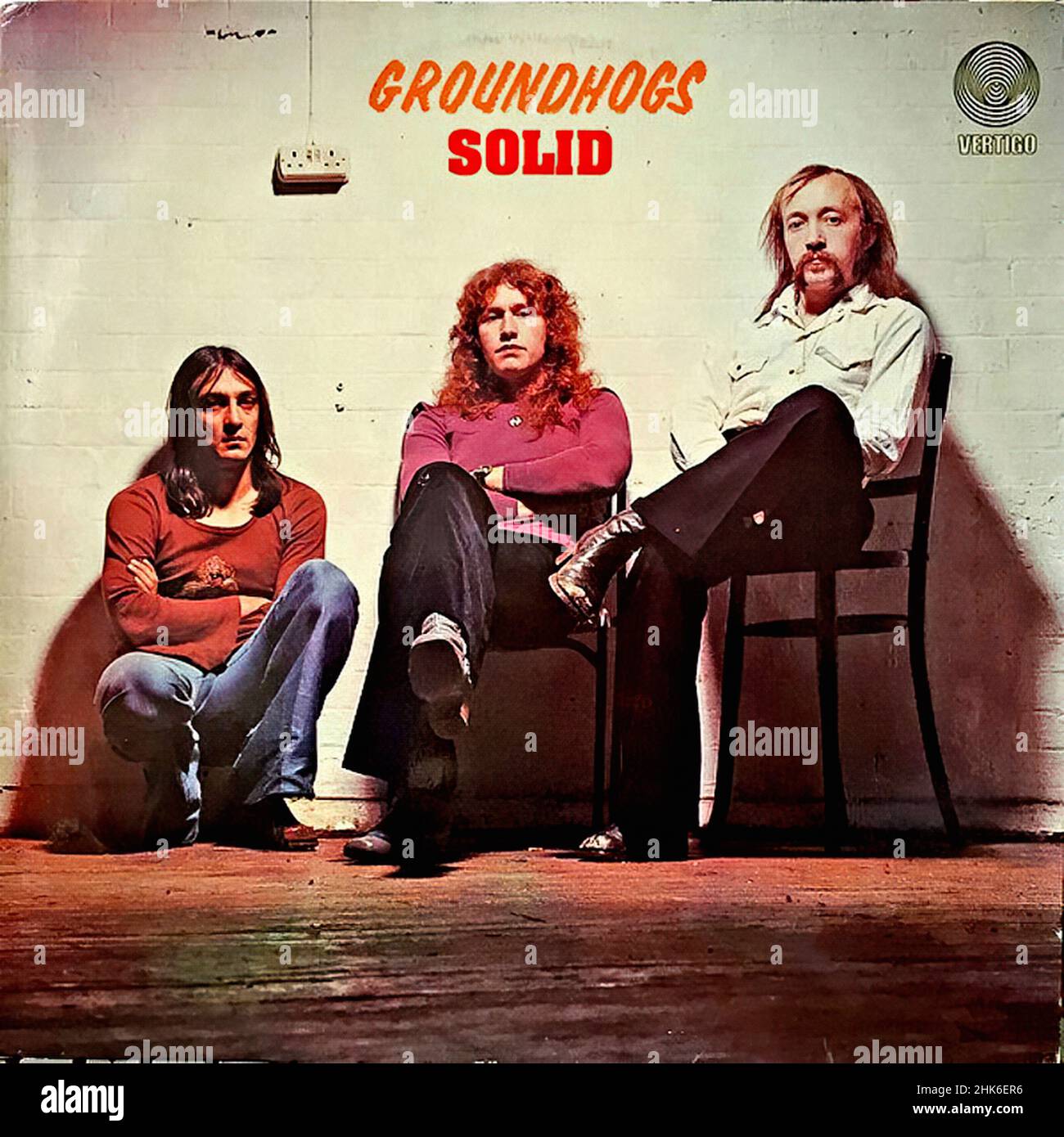 Vintage vinyl record cover - Groundhogs - Solid - D - 1974 c Stock Photo - Alamy