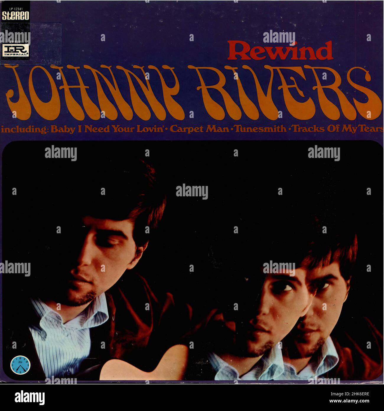 Vintage vinyl record cover - 1967 - Rivers, Johnny - Rewind - US Stock ...