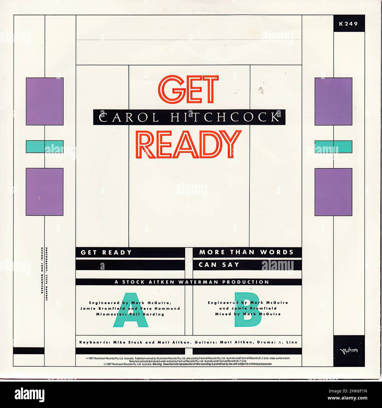 Vintage vinyl record cover - Carol Hitchcock - Get Ready [1987] 00001 ...