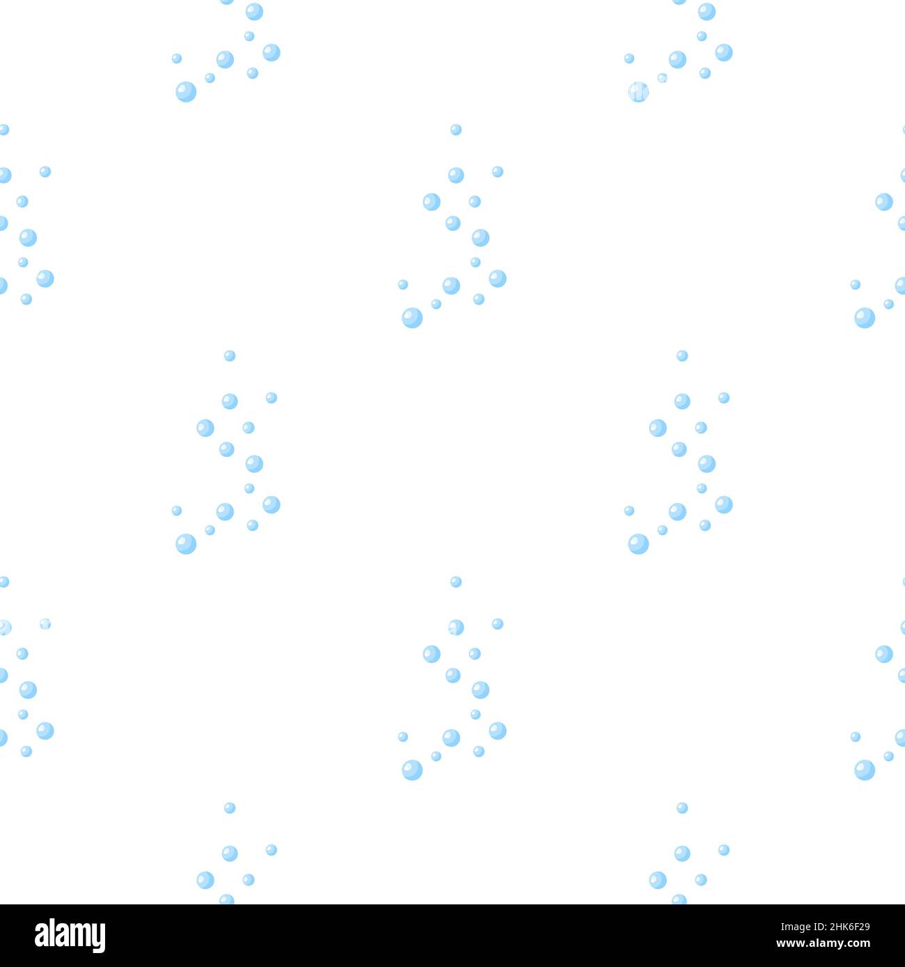 Seamless pattern bubbles isolated on white background. Flat texture of ...