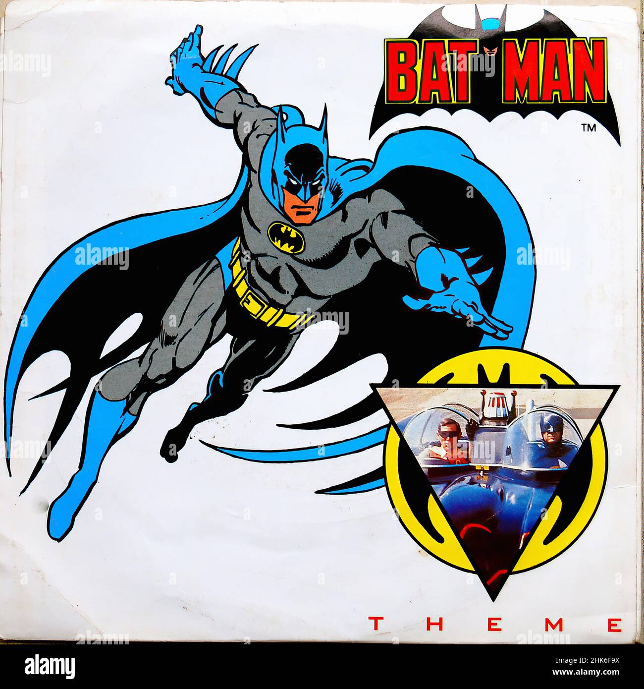 Vintage vinyl record cover - Bat Man Theme (1966 1988) - front Stock ...