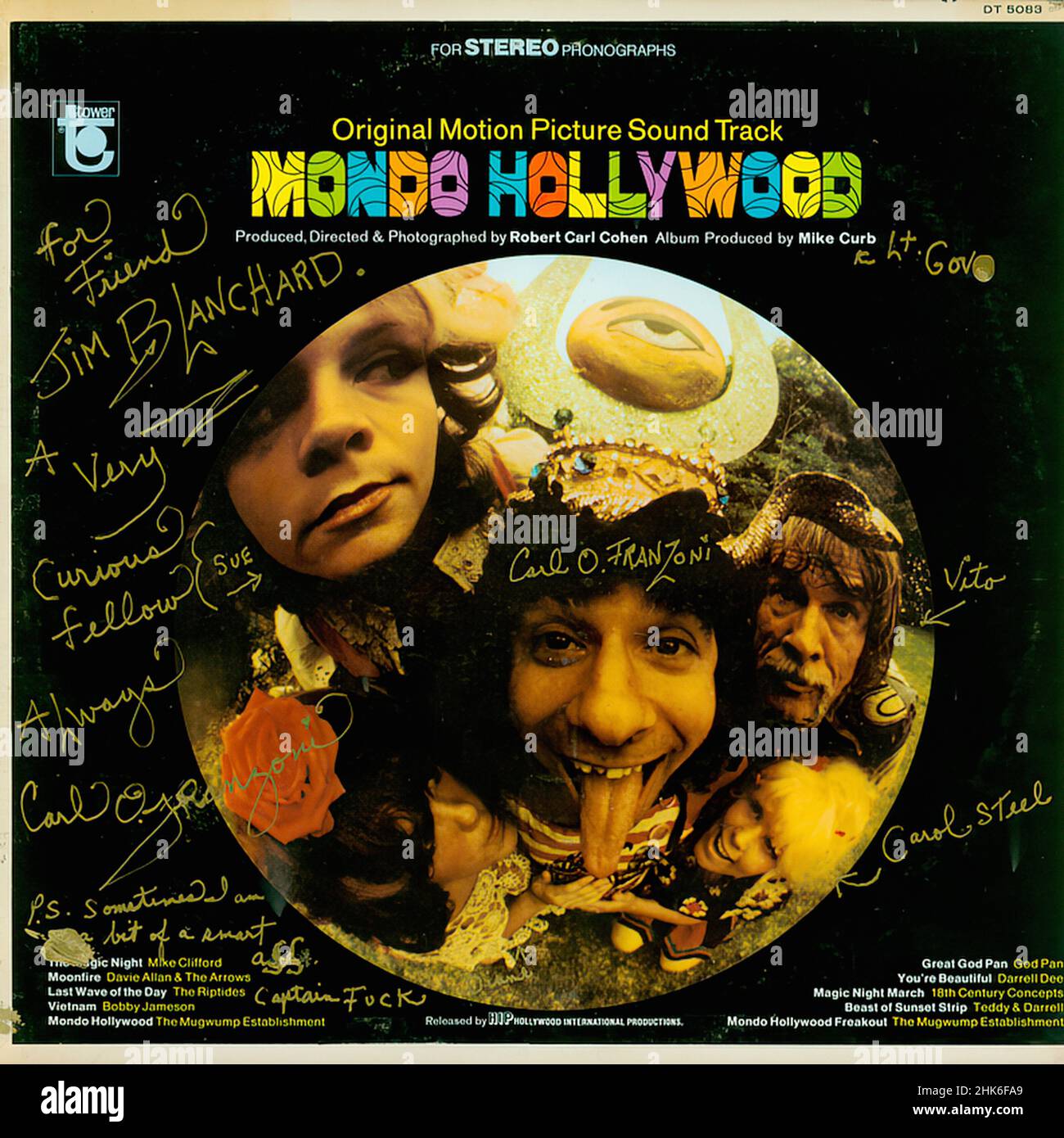 Mondo Hollywood - Vintage Soundtrack Vinyl Album Stock Photo - Alamy