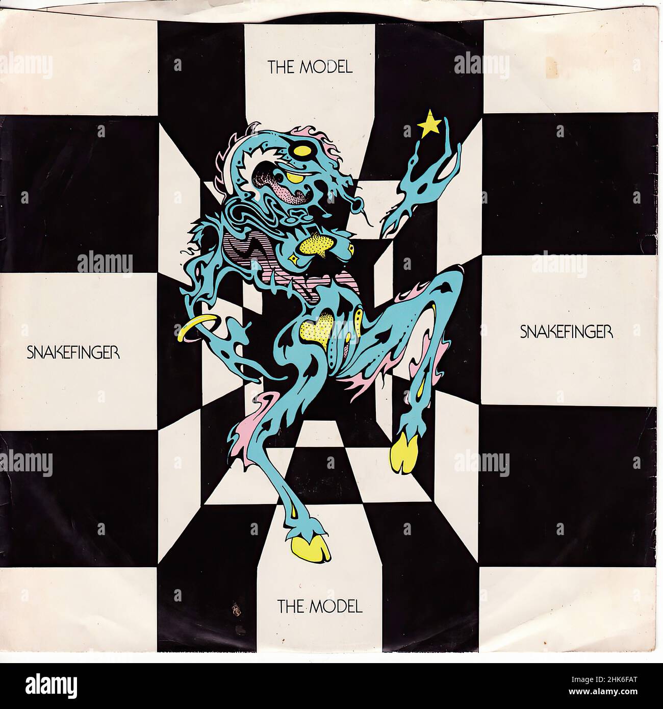 Vintage vinyl record cover - Kraftwerk 45rpm - Snakefinger (COVER ...