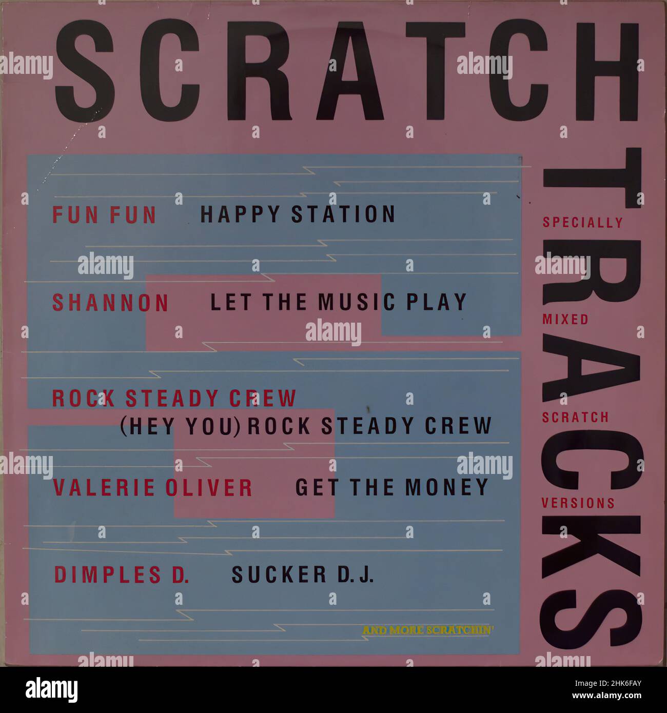 Vintage vinyl record cover - Scratch Tracks [1983] Stock Photo - Alamy