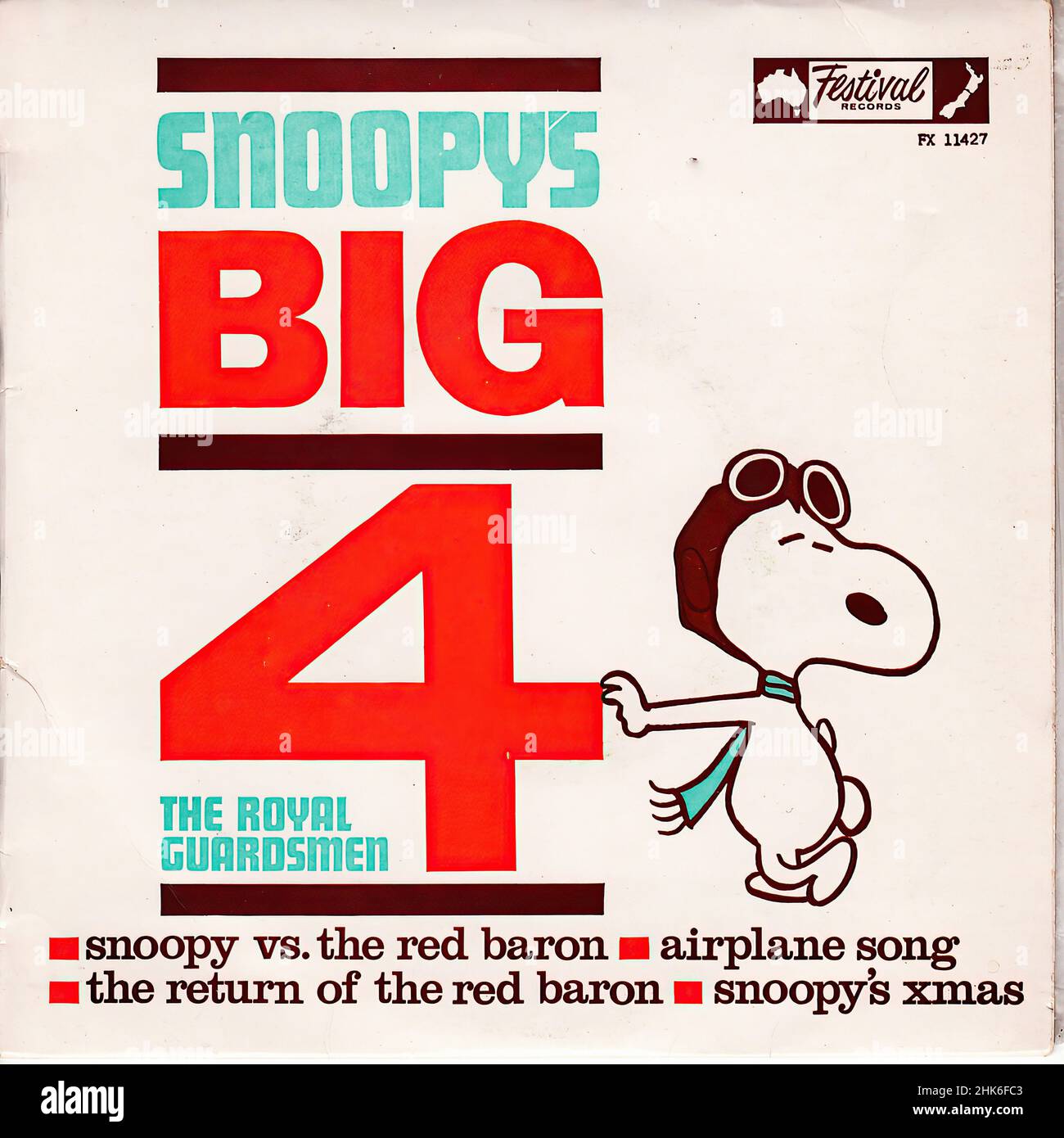 Vintage vinyl record cover - Childrens - Snoopy - Snoopys Big 4 Stock ...