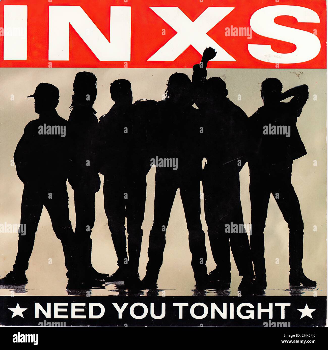 Vintage vinyl record cover - Inxs - Need You Tonight [1987] Stock Photo ...