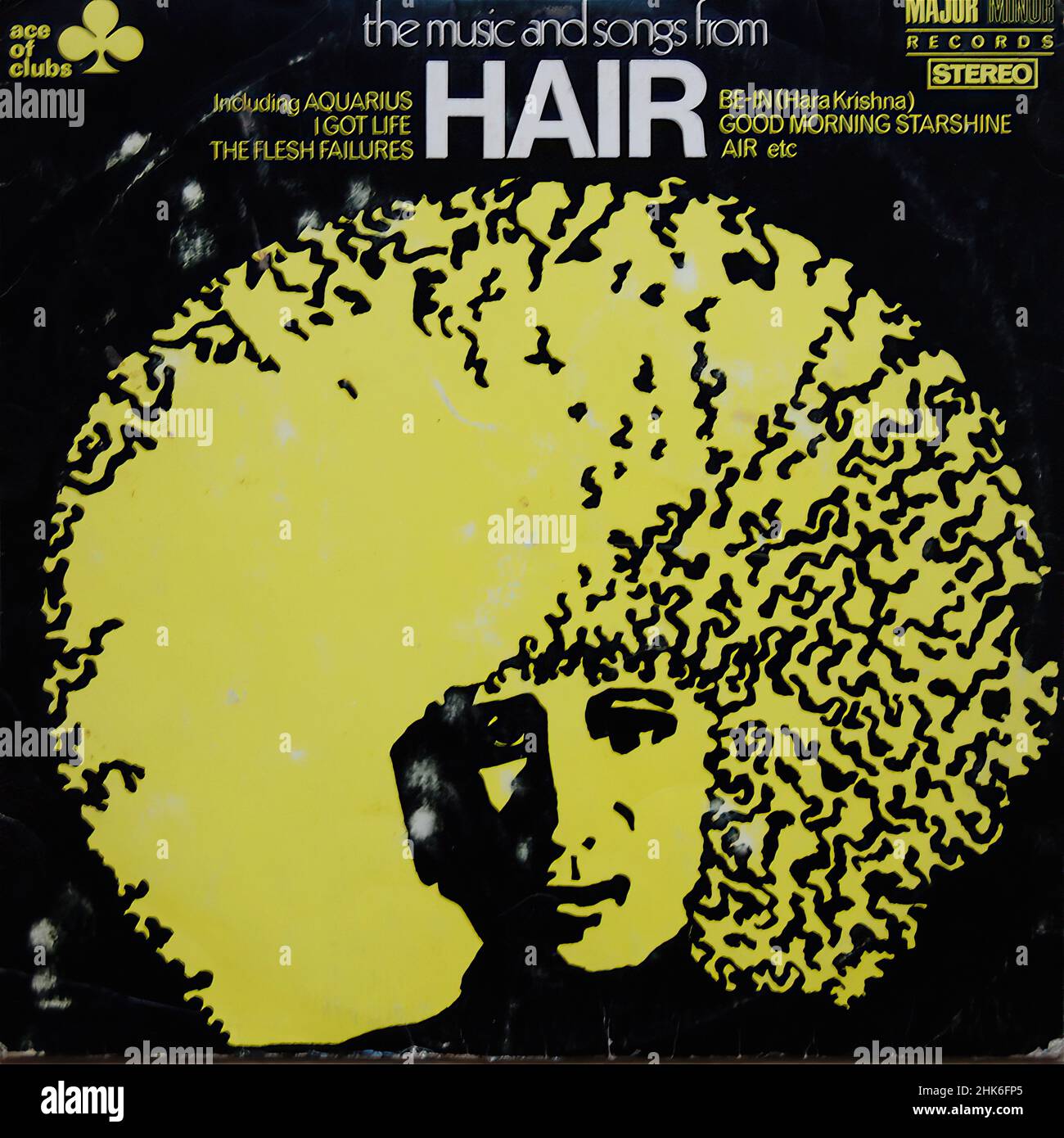 Vintage vinyl record cover - Hair - Musical - UK recording Stock Photo ...