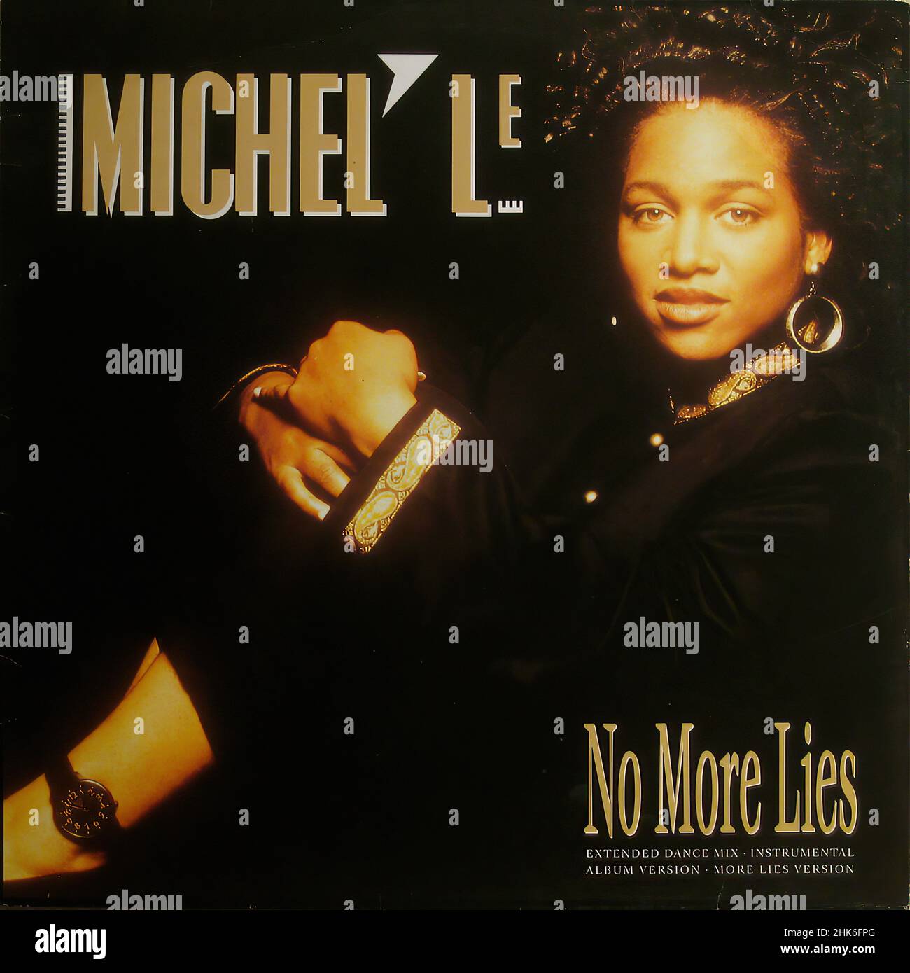 Vintage vinyl record cover - Michel le - No More Lies Stock Photo - Alamy