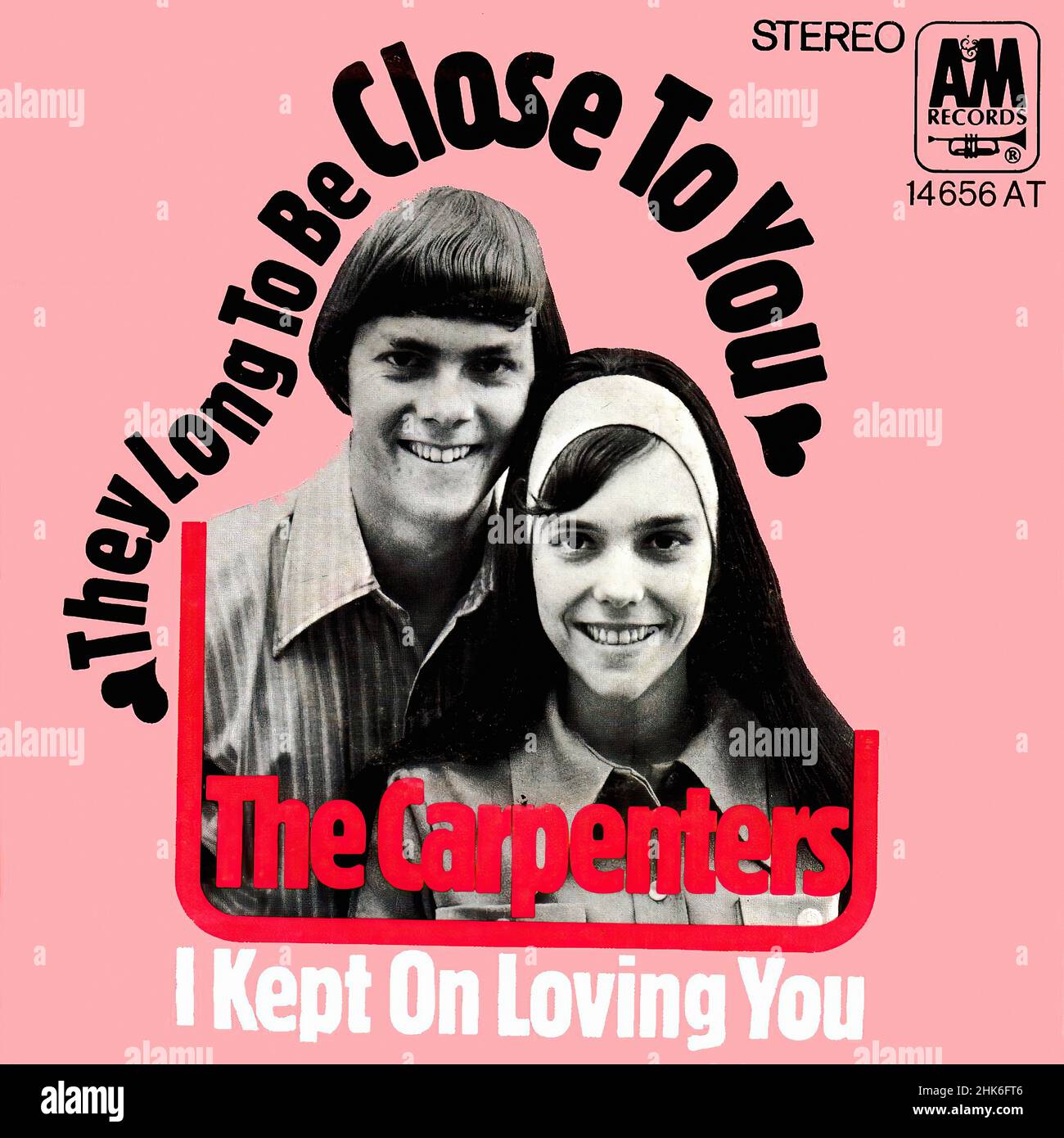 Vintage vinyl record cover - Carpenters - They Long To Be Close To You - D - 1970 Stock Photo ...