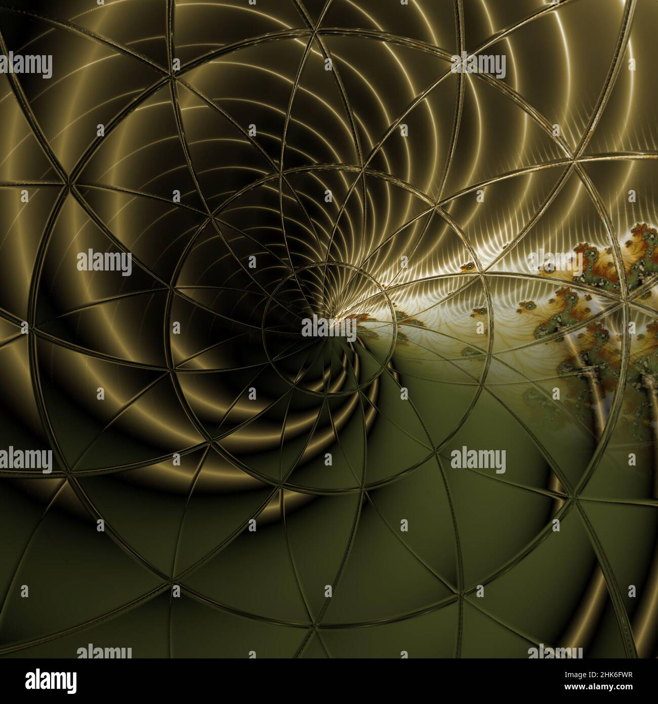 Abstract Computer generated Fractal design. A fractal is a never-ending ...