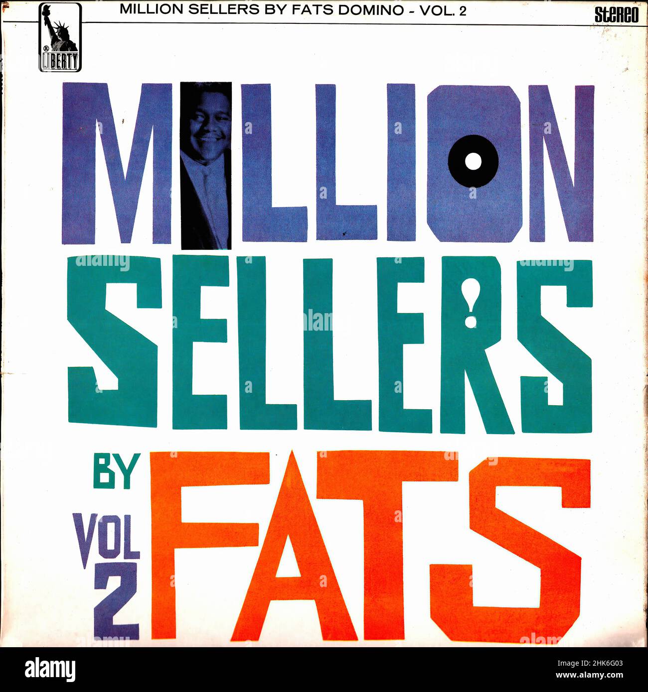 Vintage vinyl record cover - Domino, Fats - Million Sellers By Fats Vol ... Vintage vinyl record cover - Domino, Fats - Million Sellers By Fats Vol ...