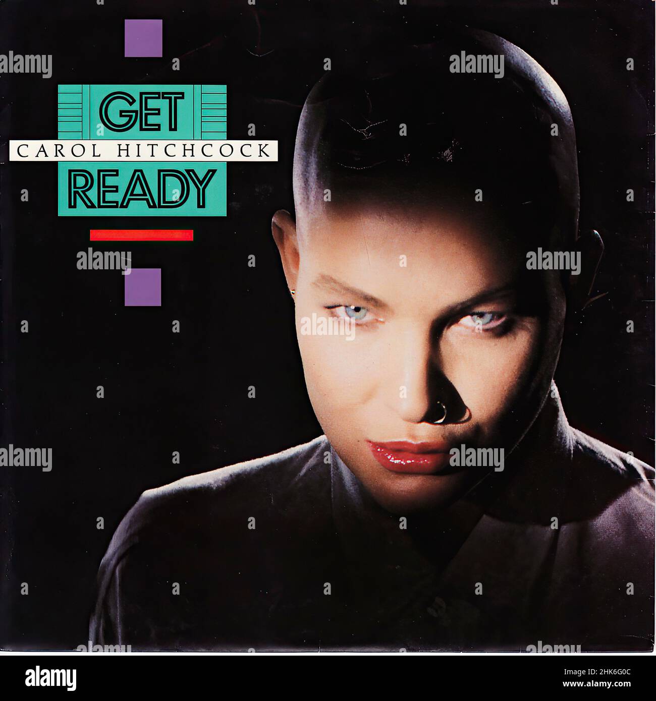 Vintage vinyl record cover - Carol Hitchcock - Get Ready [1987] Stock ...