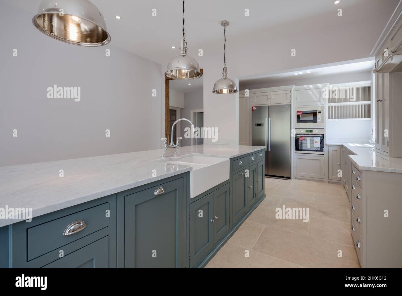 Sible Hedingham, Essex - May 10 2017: Kitchen area in period style ...