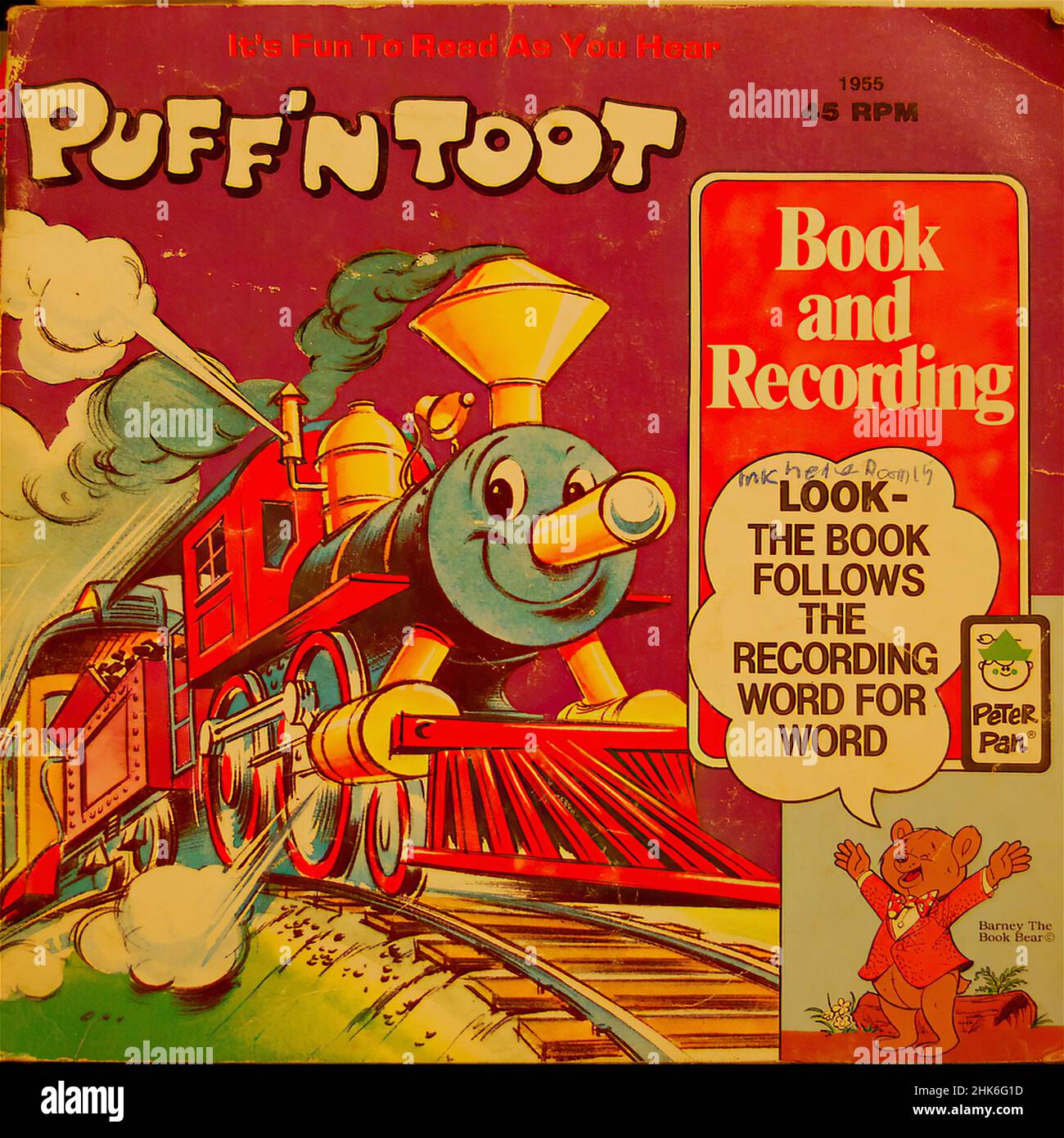 Vintage vinyl record cover - Peter Pan Childrens Story Book Record ...