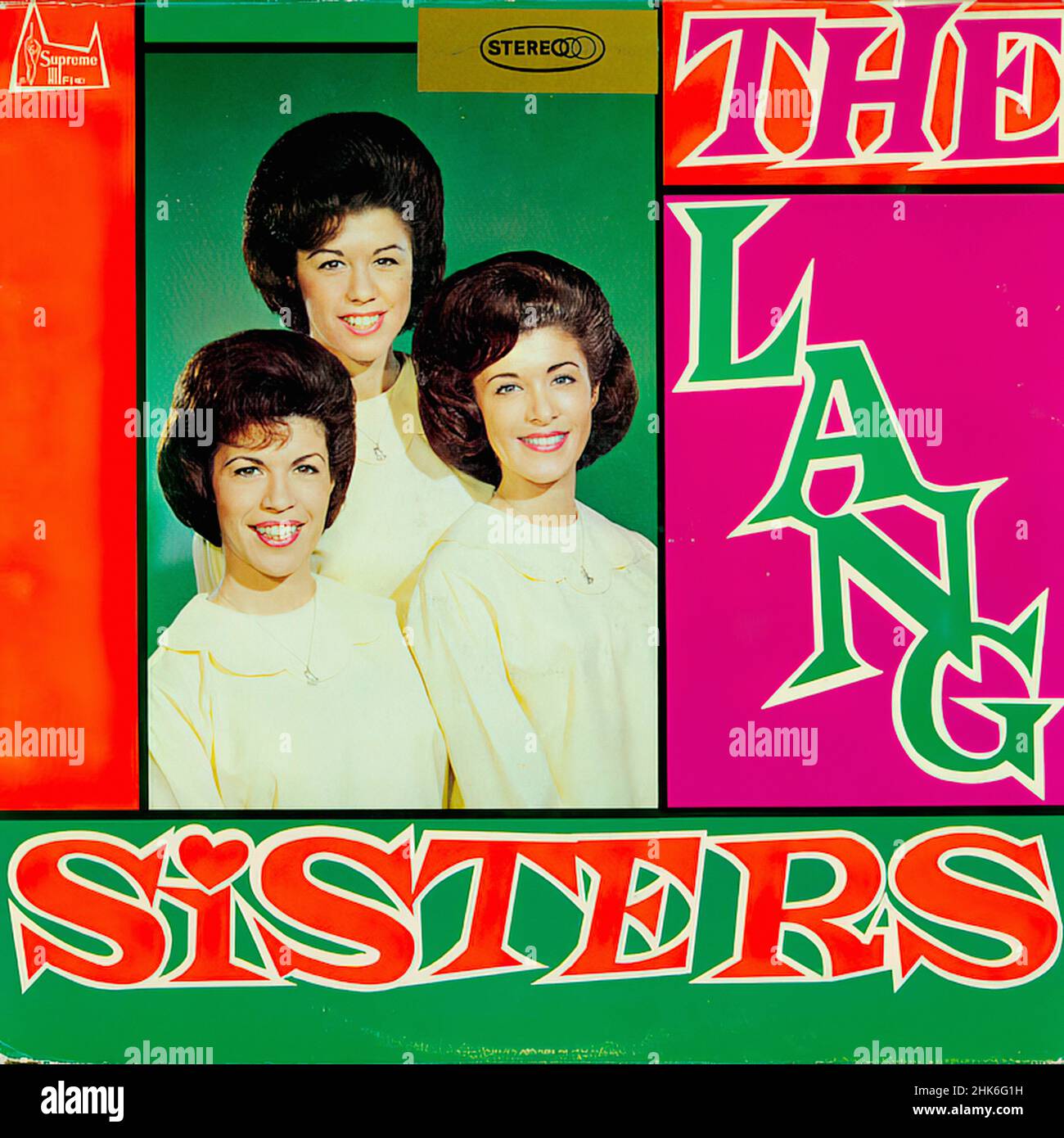 The Lang Sisters - Vintage American Christian Vinyl Album Stock Photo ...