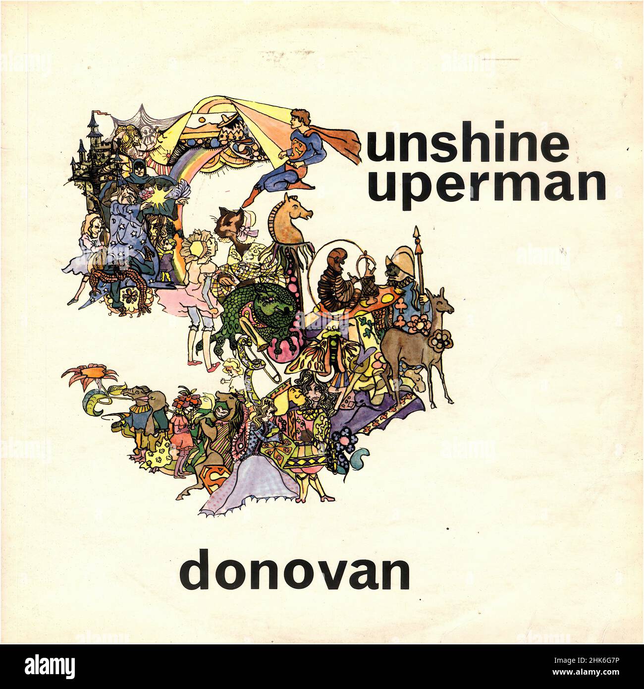 Vintage vinyl record cover - 1967 - Donovan - Sunshine Superman - UK ...