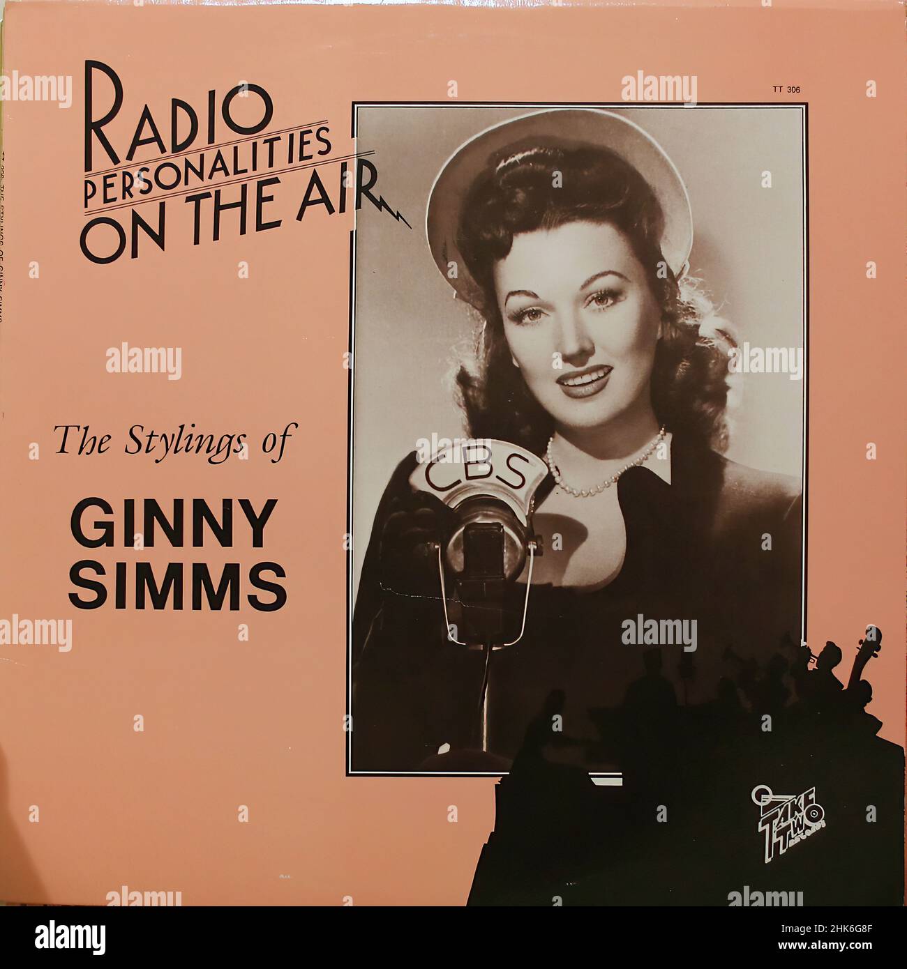 Vintage vinyl record cover - Ginny Sims Stock Photo - Alamy