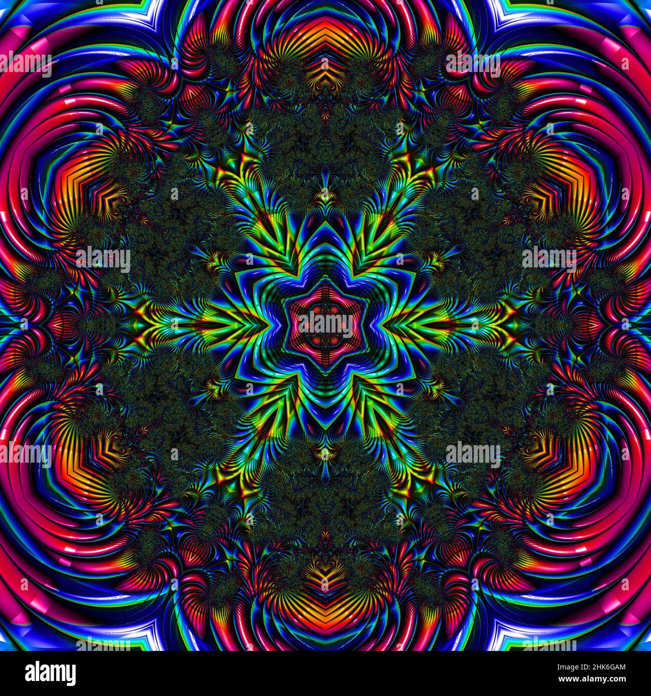 Abstract Computer generated Fractal design. A fractal is a never-ending ...