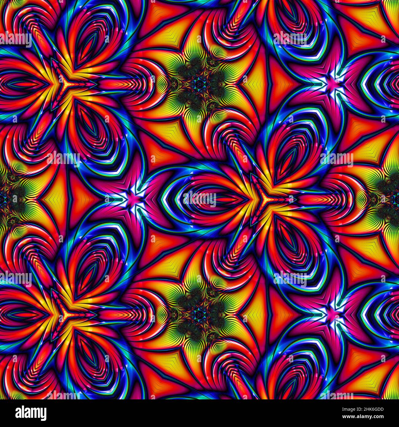 Abstract Computer generated Fractal design. A fractal is a never-ending ...