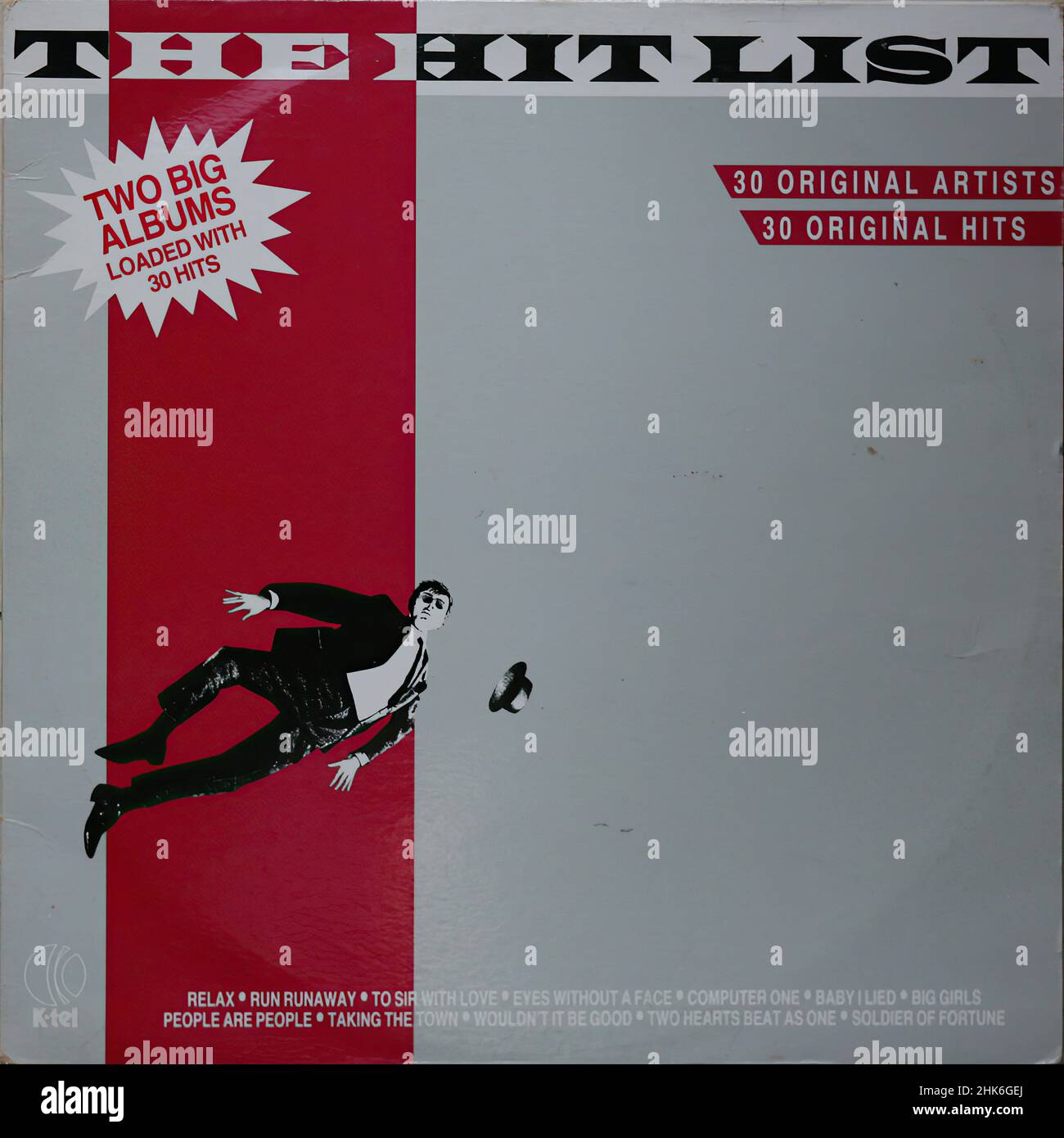 Vintage vinyl record cover - The Hit List Stock Photo - Alamy