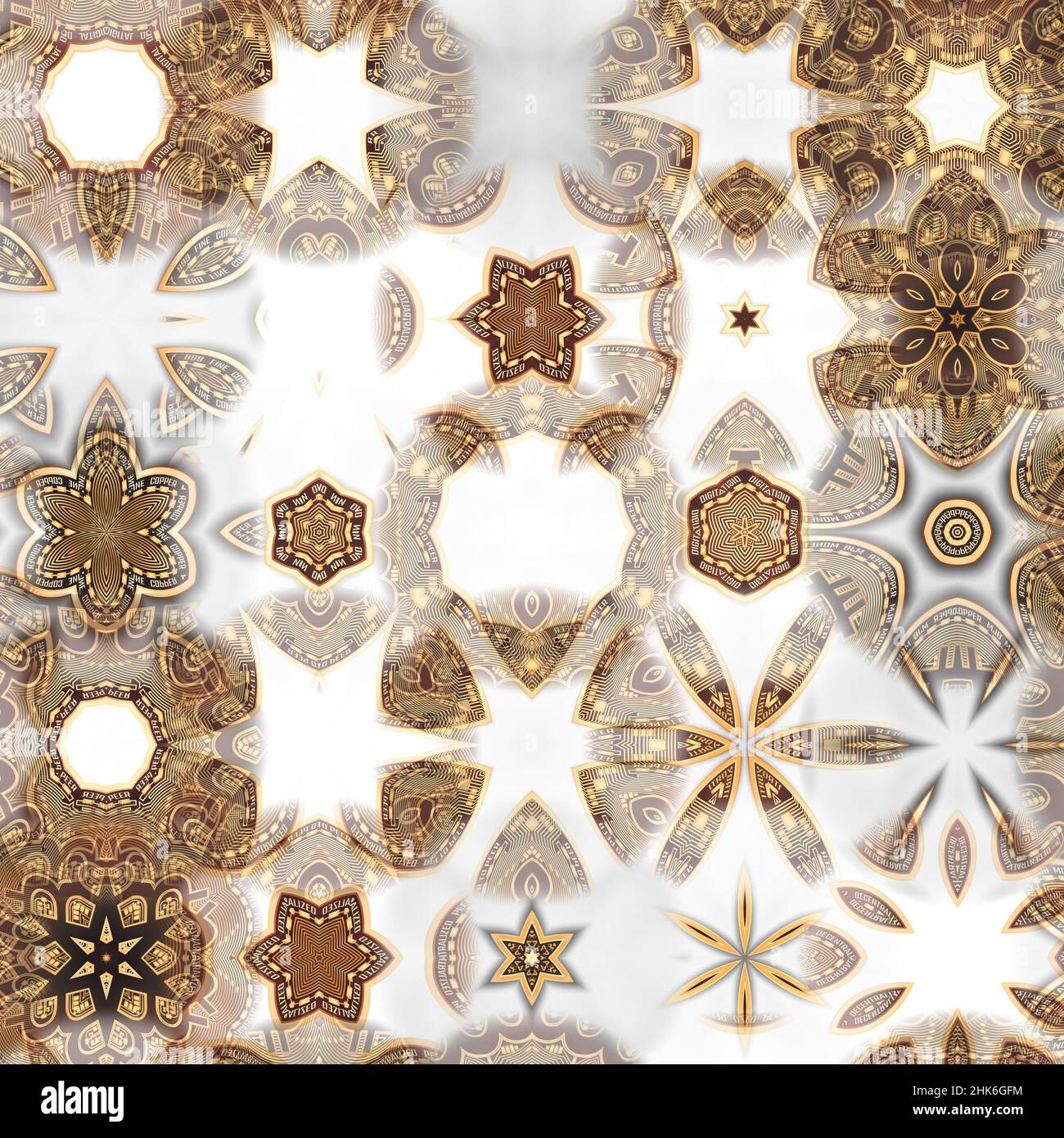 Abstract Computer generated Fractal design. A fractal is a never-ending ...