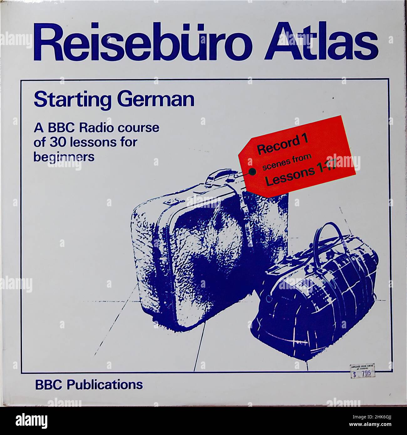 Vintage vinyl record cover - Educational - Starting German Stock Photo ...