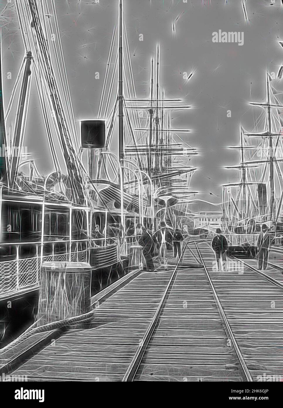 Inspired by Port Chalmers, on jetty, Niujasooma [sic], Burton Brothers ...