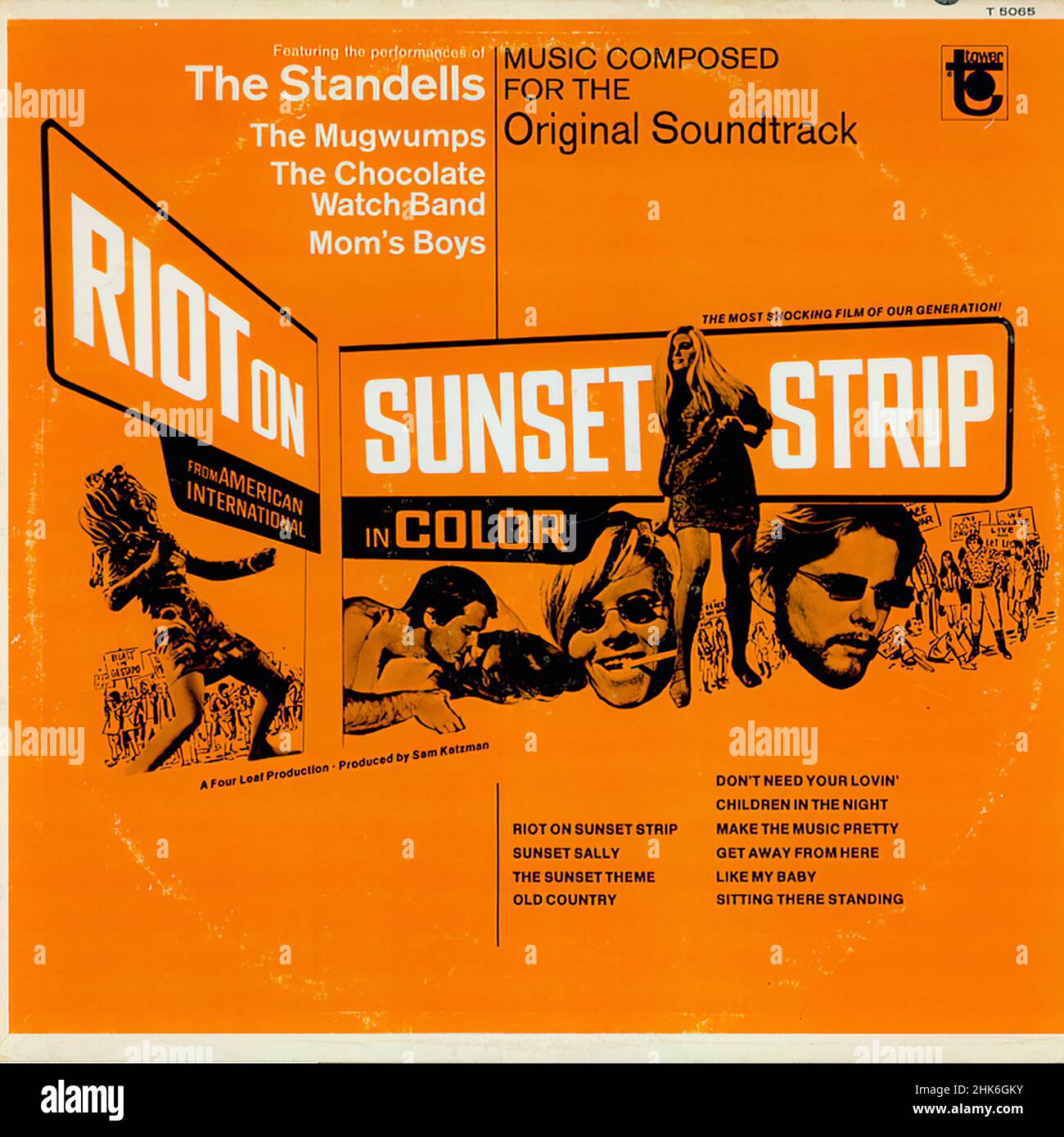 Riot On Sunset Strip - Vintage Soundtrack Vinyl Album Stock Photo - Alamy