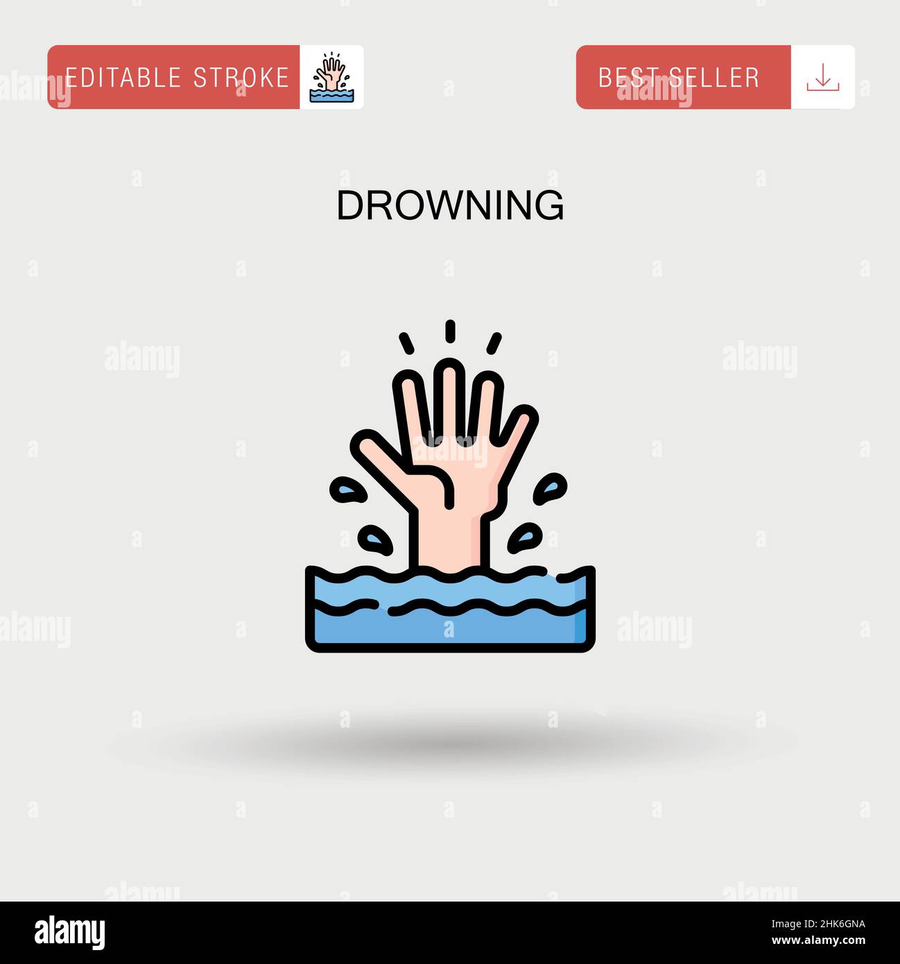 Person drowning sign hi-res stock photography and images - Alamy