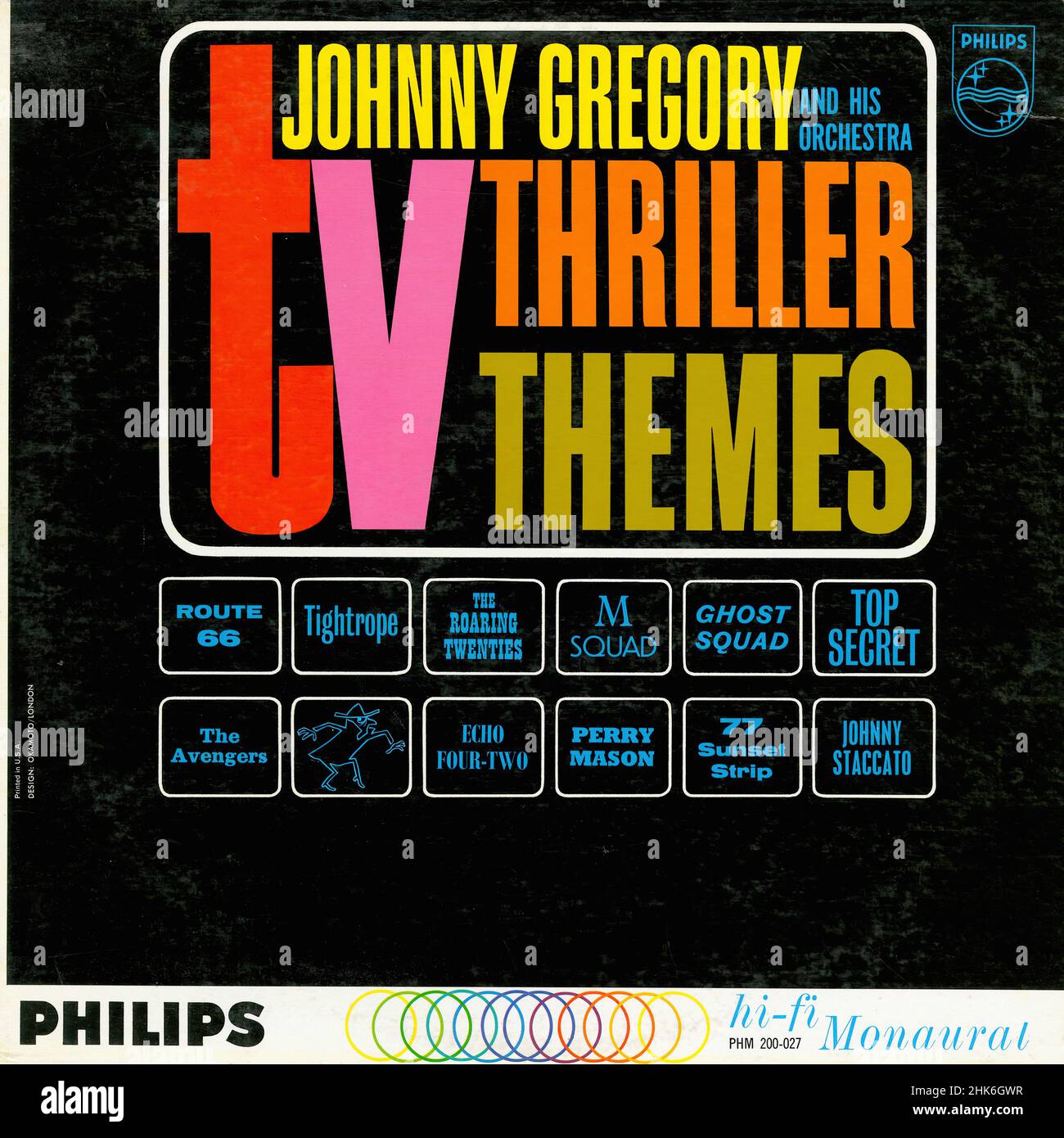 TV Thriller Themes - Vintage Soundtrack Vinyl Album Stock Photo - Alamy