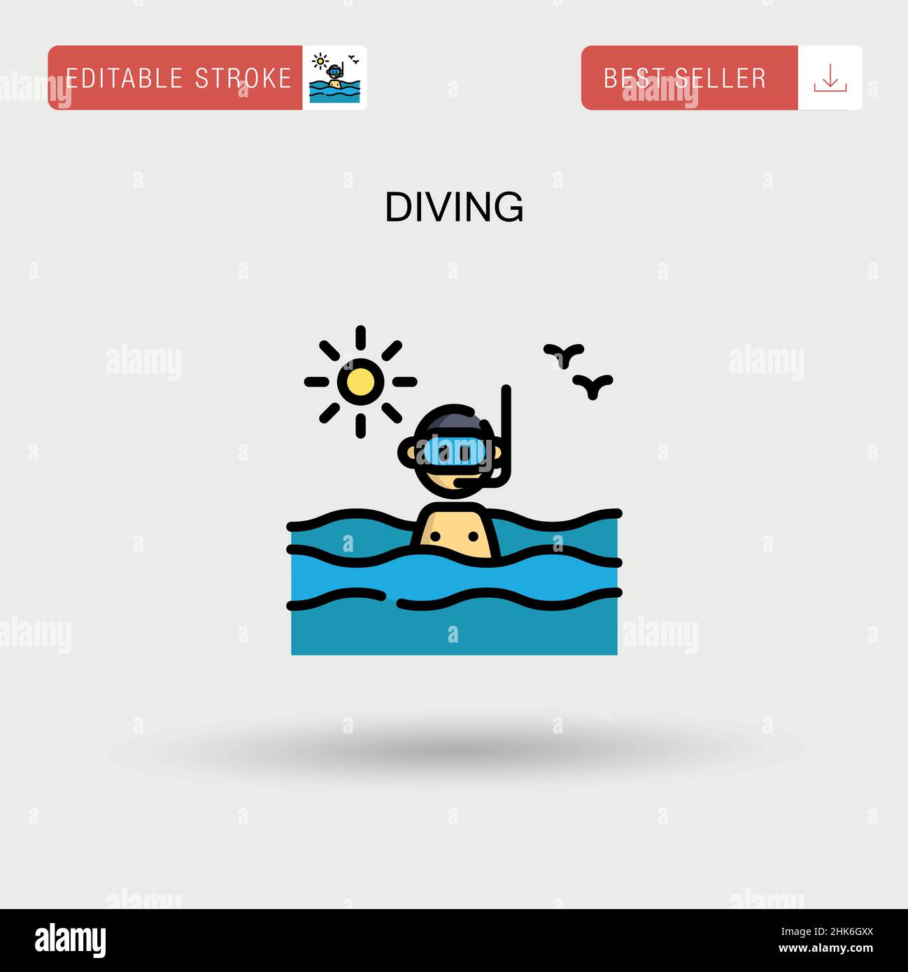 Female scuba diver swim coral Stock Vector Images - Alamy