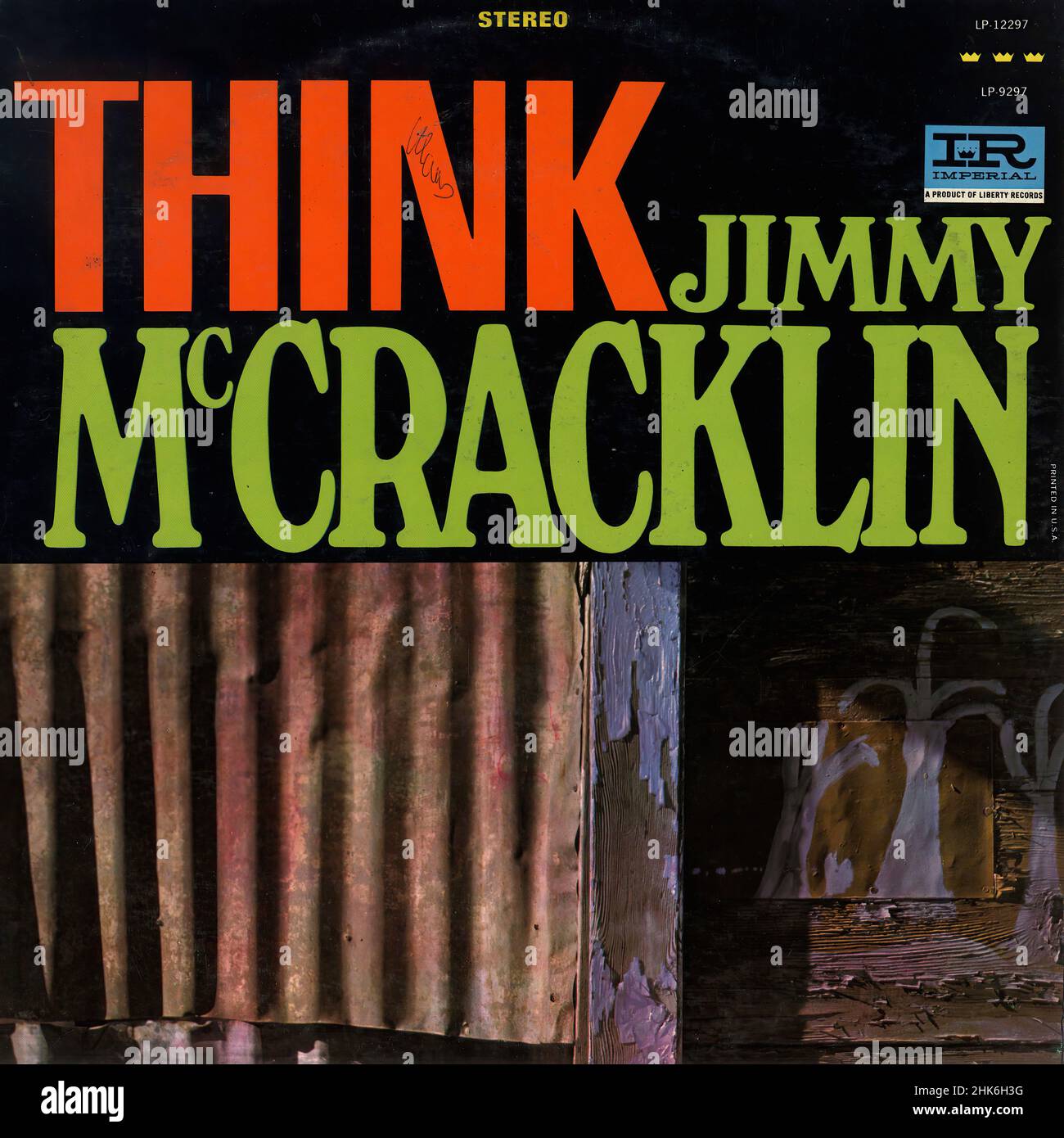 Vintage vinyl record cover - cCracklin, Jimmy - Think - US -1965 Stock ...